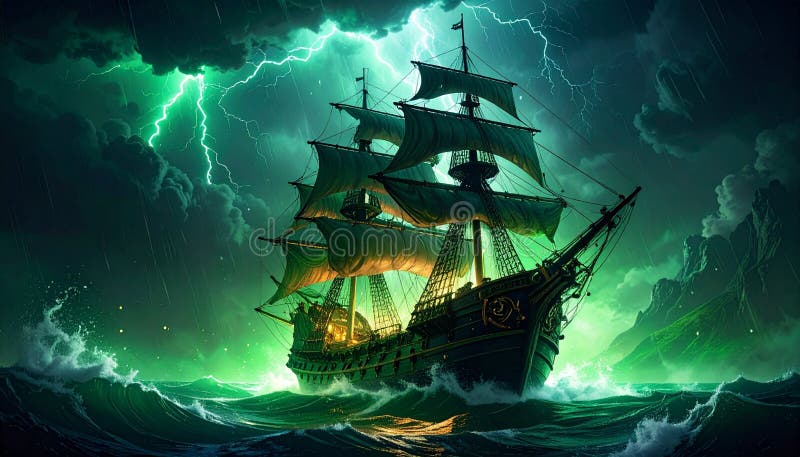 The Enchanted Tempest stock illustration. Illustration of nature ...