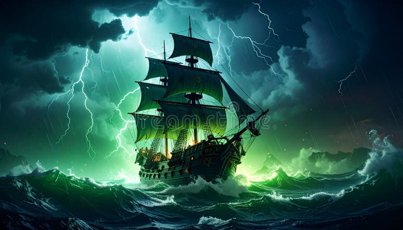 The Enchanted Tempest stock illustration. Illustration of stormy ...