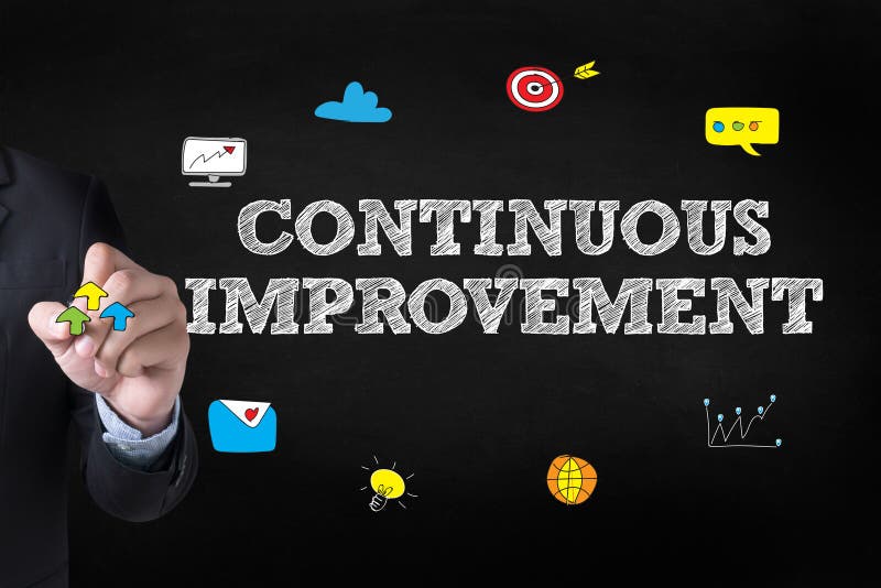 Miglioramento continuo immagine stock. Immagine di interazione - 72146349