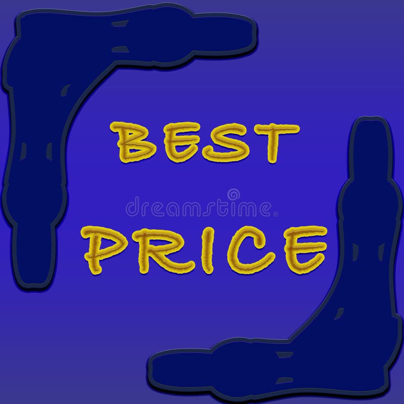 MIGLIORE prezzo da pagare illustrazione di stock. Illustrazione di ...