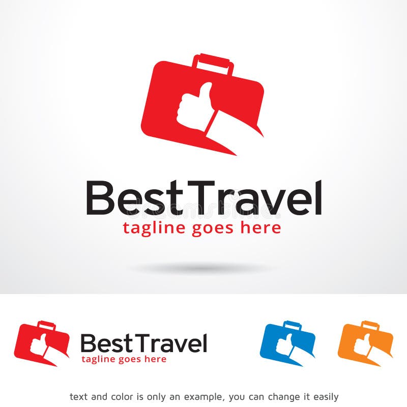 Migliore Viaggio Logo Template Design Vector Illustrazione Vettoriale ...