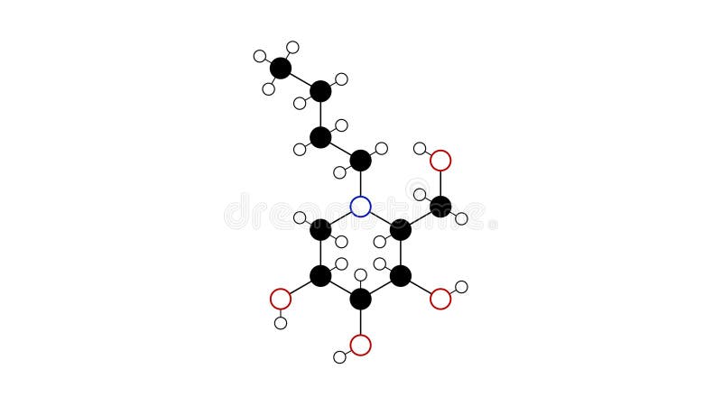 Miglustat Molecule Stock Illustrations – 18 Miglustat Molecule Stock ...