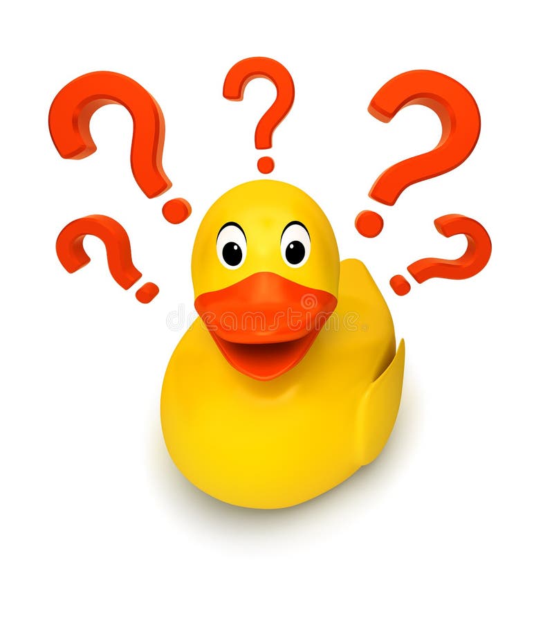 Canard - Illustration De Question Illustration Stock - Illustration du ...