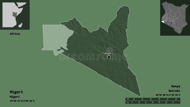 Migori, County of Kenya,. Previews. Administrative Stock Illustration ...