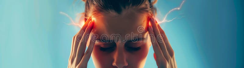 Migraine Headache Which is Causing Severe Suffering in the Brain, Felt ...