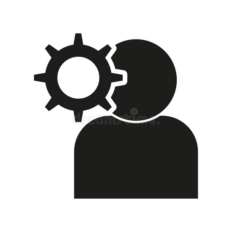 Migraine Icon. Migraine Glyph Gear Icon. Vector Illustration Stock ...