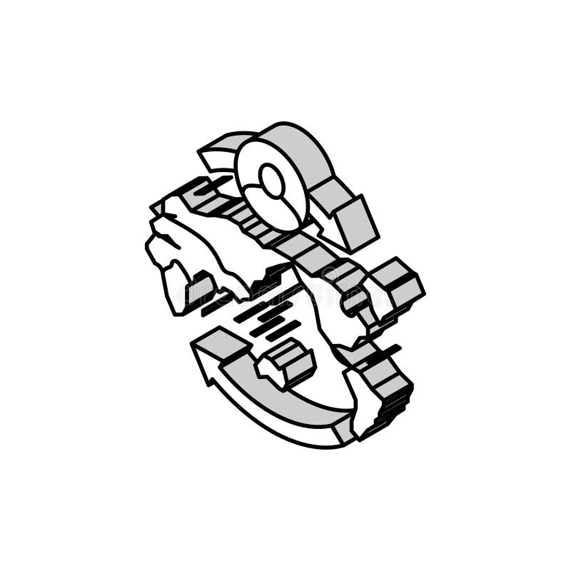 Migration Africa Human Evolution Isometric Icon Vector Illustration ...