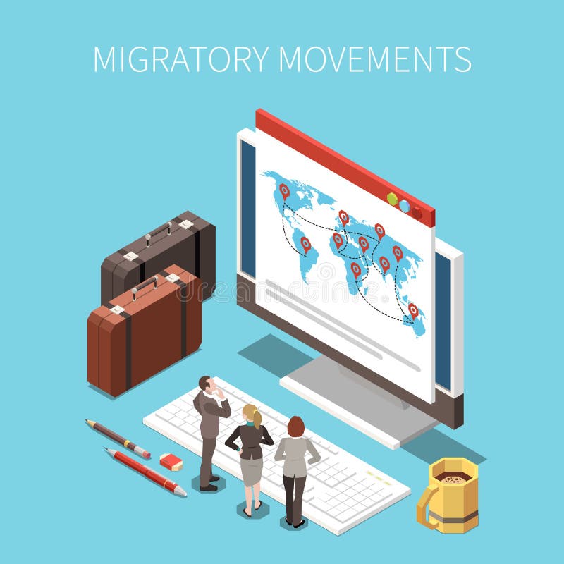 Population Migration Stock Illustrations – 1,071 Population Migration ...