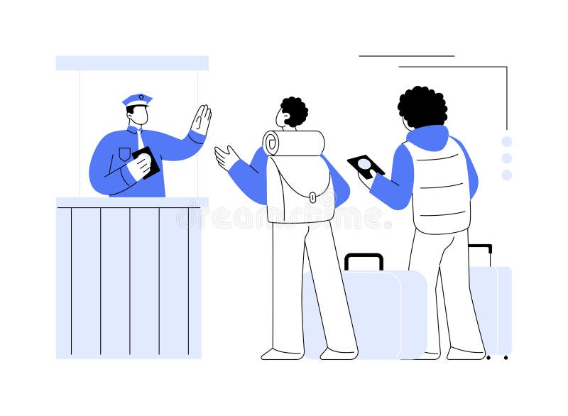 Migration Control Abstract Concept Vector Illustration. Stock Vector ...