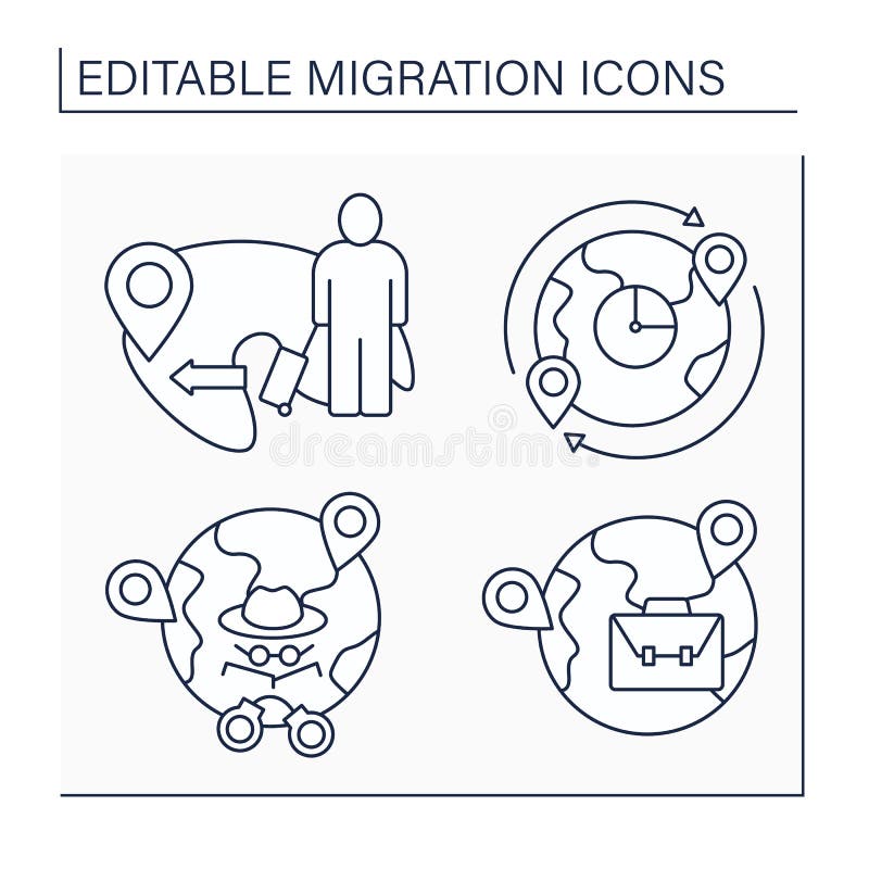 Migration Icons Stock Illustrations – 1,177 Migration Icons Stock ...