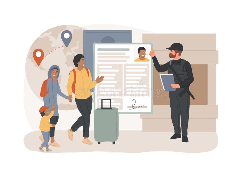 Migration Policy Isolated Concept Vector Illustration. Stock Vector ...