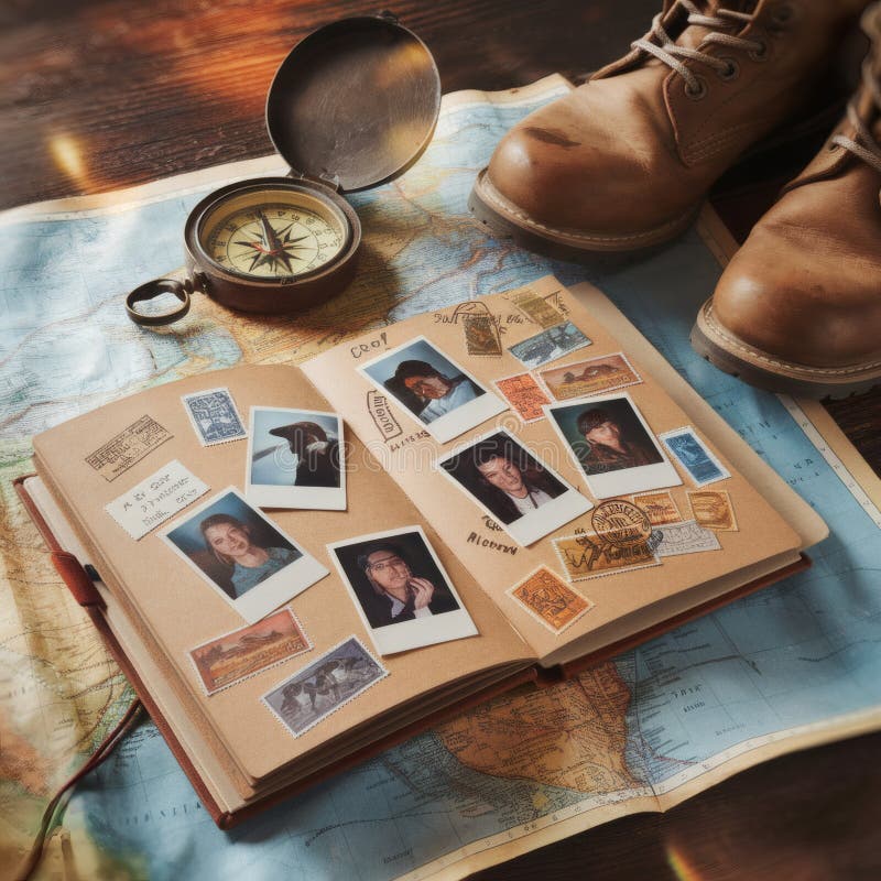 Migration Pressures – Book of Journeys: an Open Scrapbook Lies on a Map ...