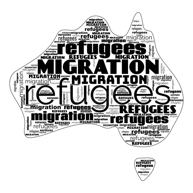 Migration Refugees Text Illustration Background Header Stock ...