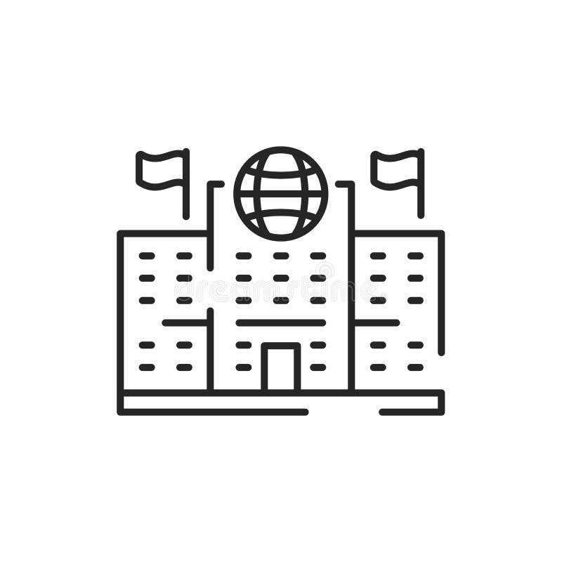 Migration Service Color Line Icon. Editable Stroke. Stock Vector ...