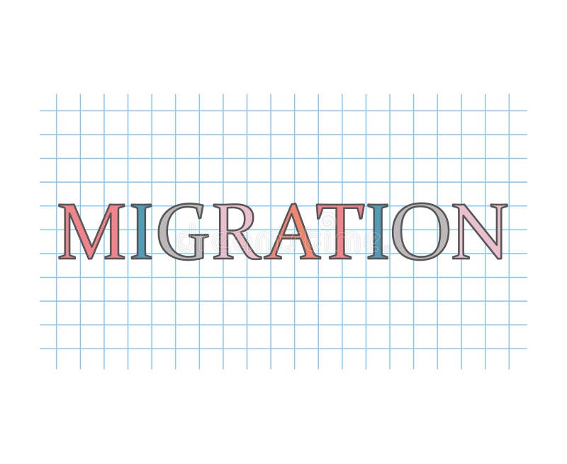 Migration concept stock vector. Illustration of paper - 118694490