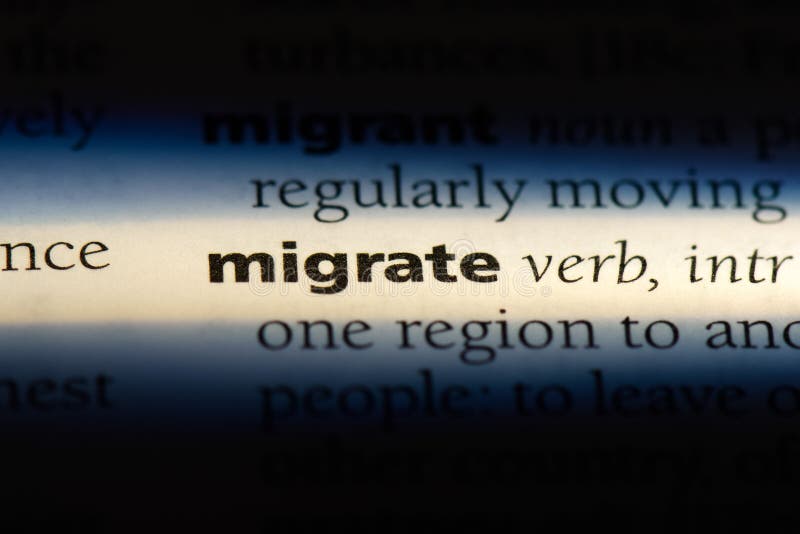 Migre imagem de stock. Imagem de conceito, macro, papel - 126541731