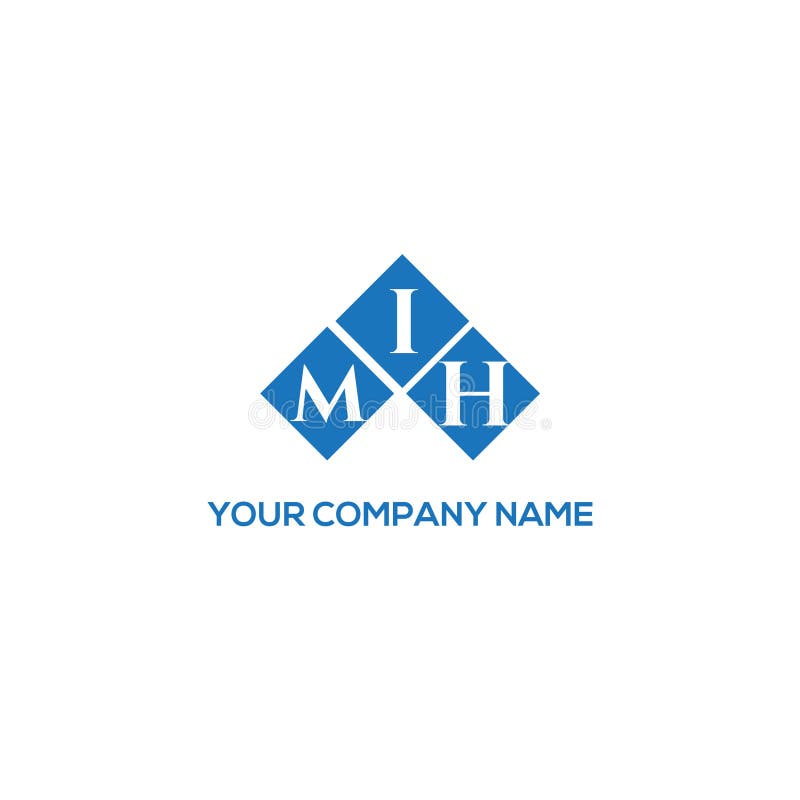 MIH Letter Logo Design on WHITE Background. MIH Creative Initials ...