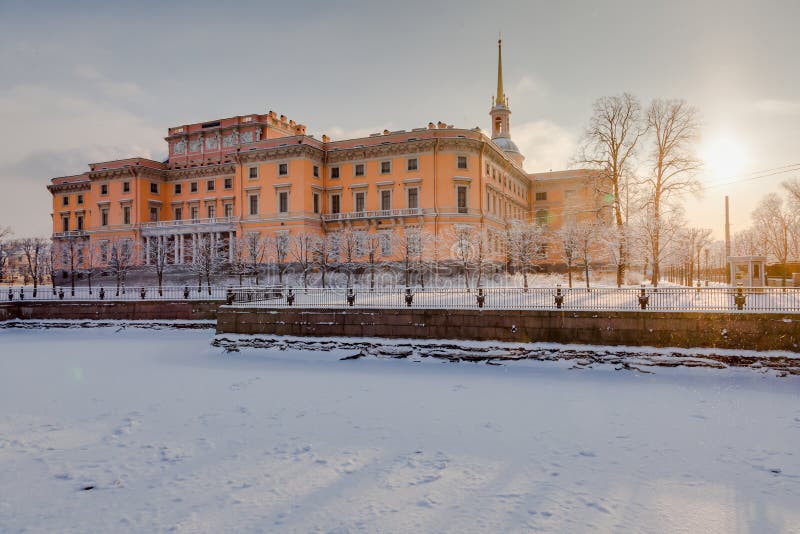 Mihaylovskiy castle stock photo. Image of season, palace - 38694908