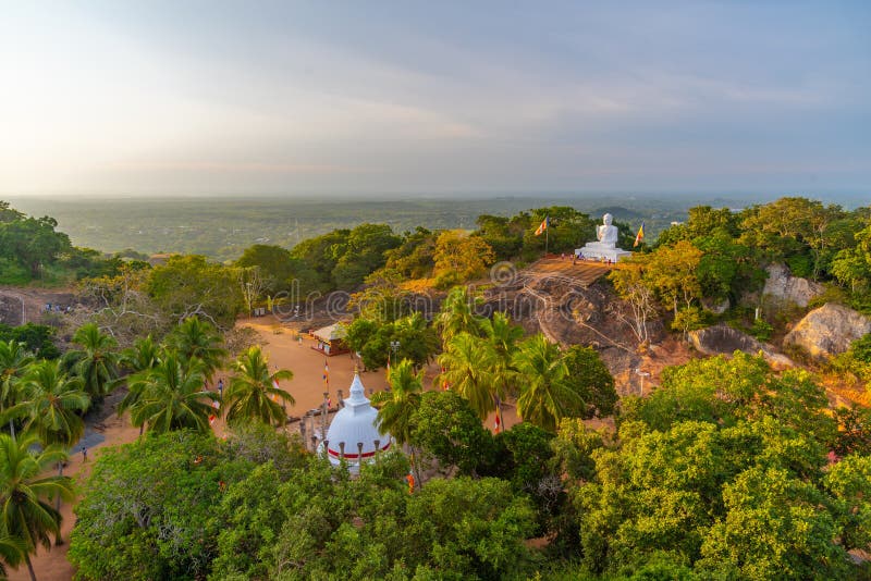 Mihintale Buddhist Site in Sri Lanka Stock Photo - Image of forest ...