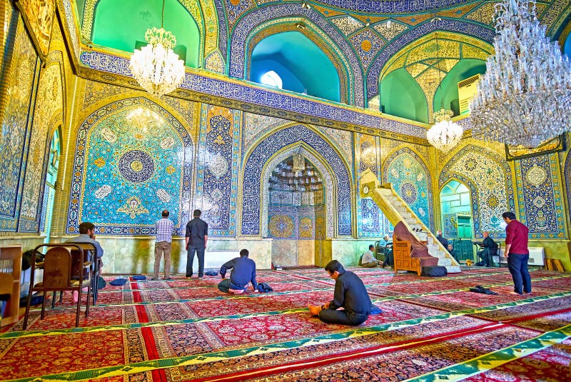 Mihrab of Shah`s Mosque in Tehran Editorial Stock Image - Image of ...
