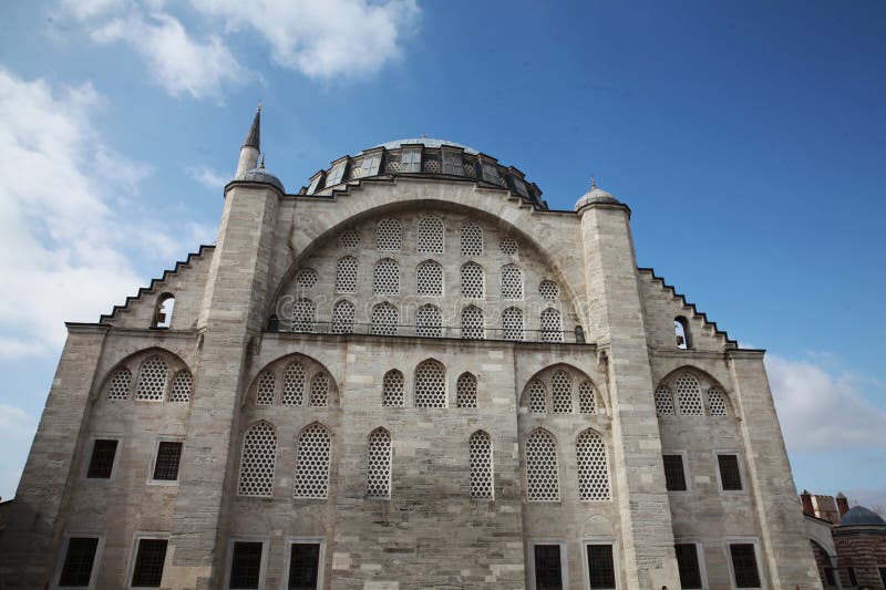 Mihrimah Sultan Mosque Istanbul City Stock Photo - Image of dome, city ...