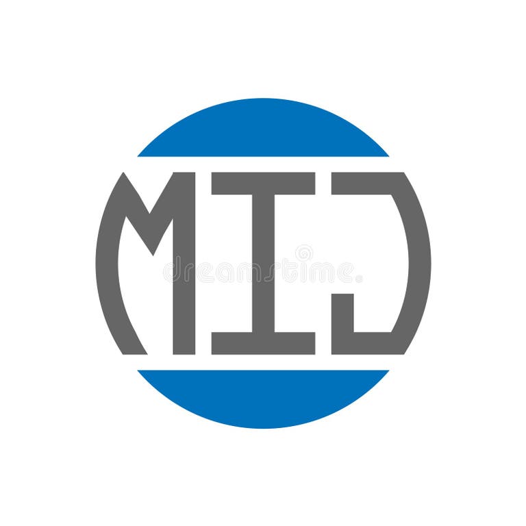 MIJ Letter Logo Design on White Background. MIJ Creative Initials ...