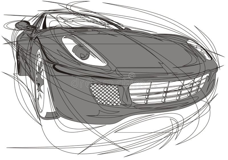 Mijn origineel autoontwerp vector illustratie. Illustration of glanzend ...