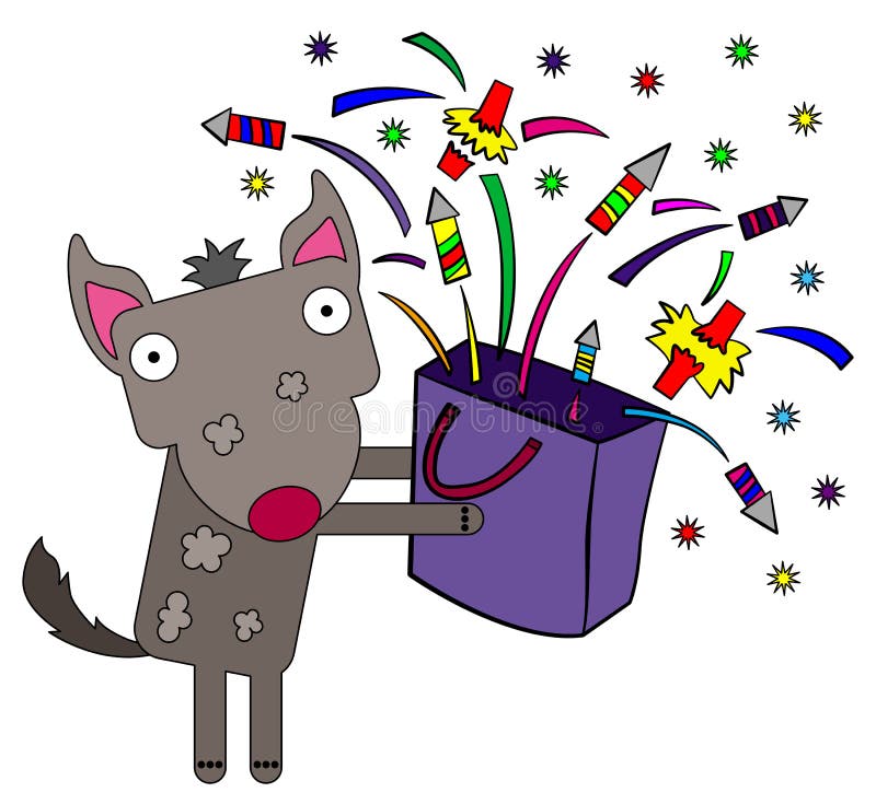 Mijn verrassing stock illustratie. Illustration of vuurwerker - 35116926