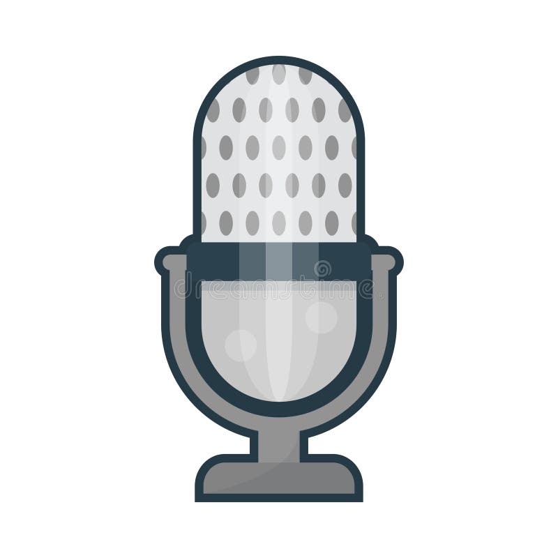 Mike Vector Color Line Icon Stock Illustration - Illustration of ...