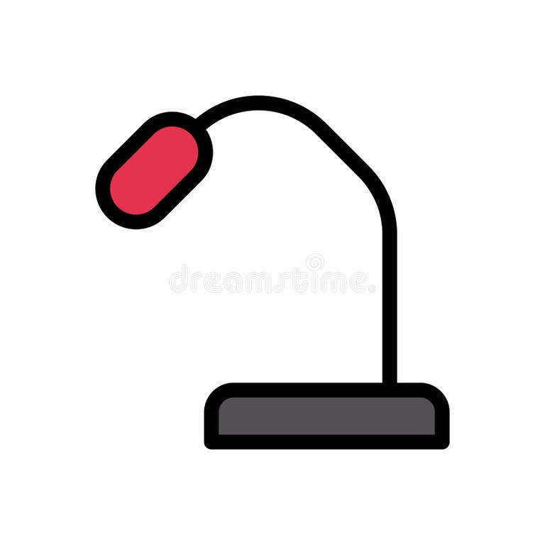 Mike Vector Flat Color Icon Stock Vector - Illustration of concert ...