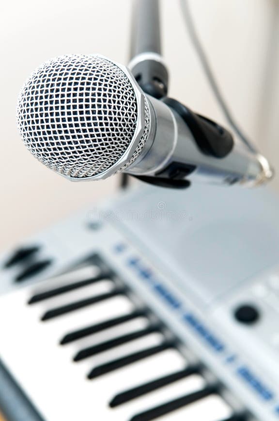 Mike and keyboard stock image. Image of devices, equipment - 15648481