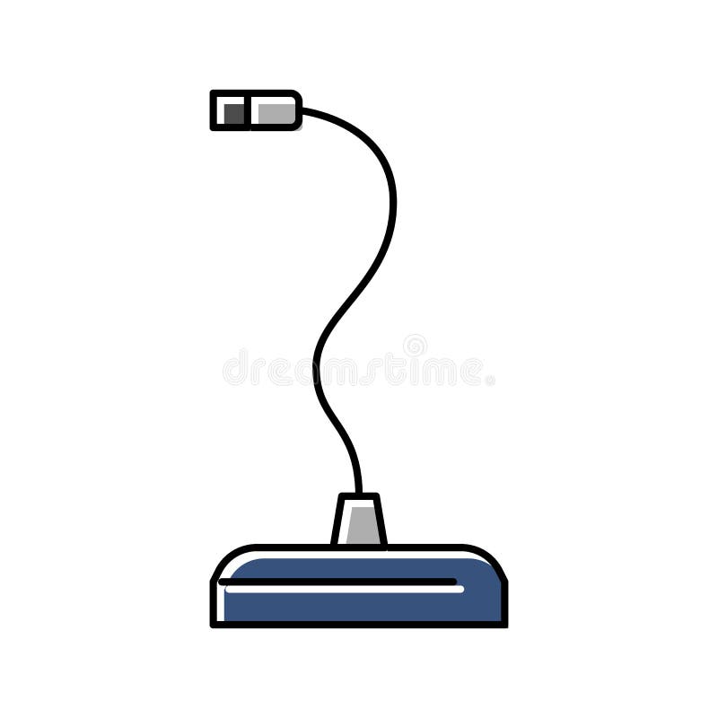 Mike Mic Microphone Color Icon Vector Illustration Stock Vector ...