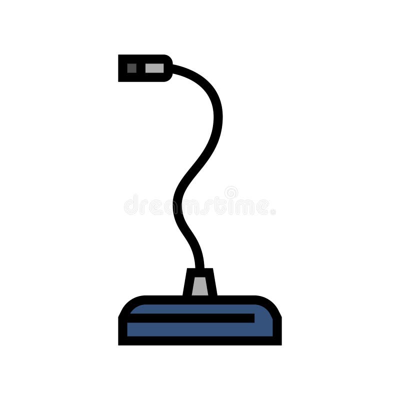 Mike Mic Microphone Color Icon Vector Illustration Stock Vector ...