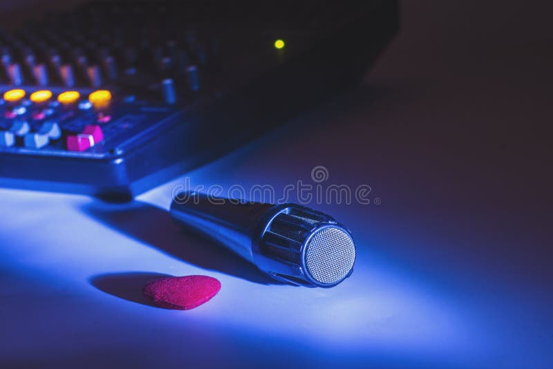 Mike Microphone Device To Record Audio Stock Image - Image of ...