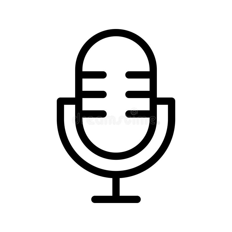 Mike Vector Glyph Flat Icon Stock Illustration - Illustration of ...