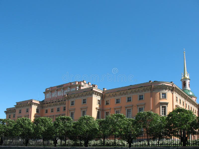 Engineers castle stock image. Image of courtyard, russia - 19931733