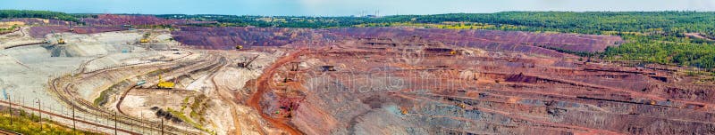 Mikhailovsky Iron Mine within Kursk Magnetic Anomaly Stock Photo ...