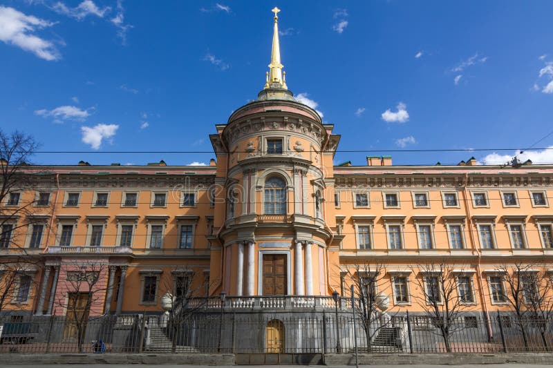 The Mikhailovsky Palace. St. Petersburg Stock Photo - Image of palace ...