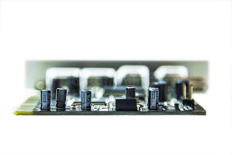 Mikrochips Und Transistoren Stockfoto - Bild von informationen ...