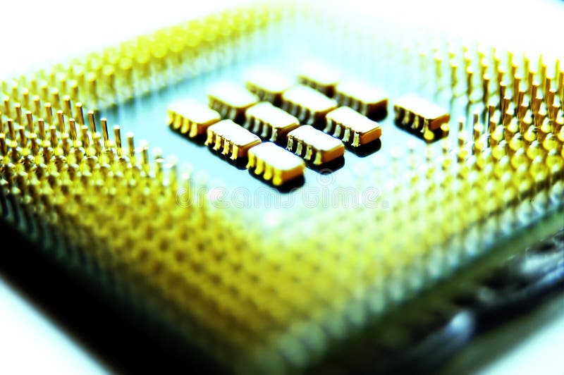 Mikroprozessor stockbild. Bild von daten, hardware, grün - 25041463