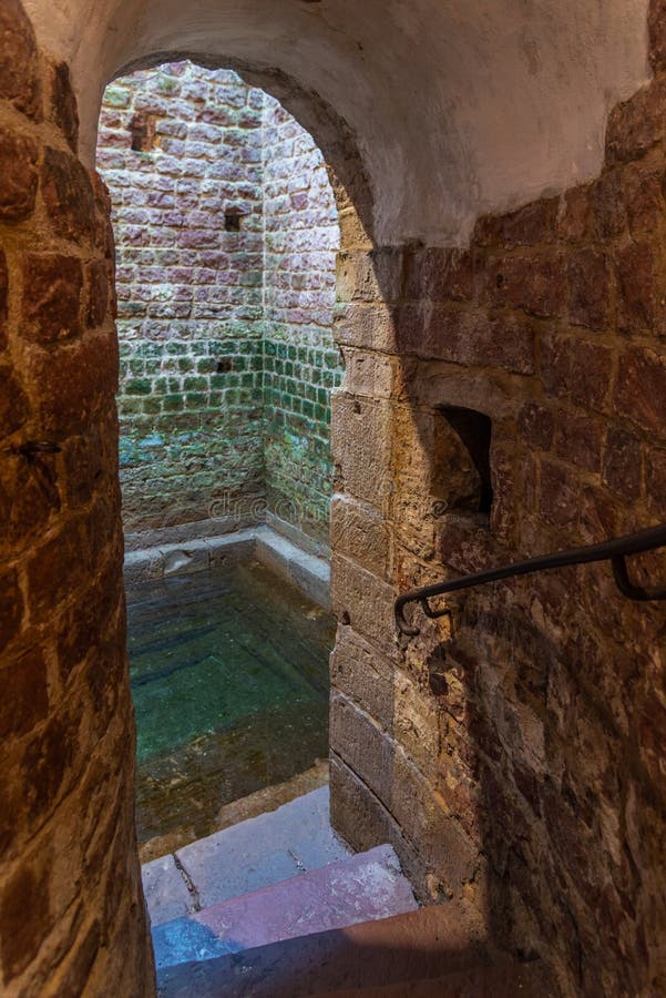 Mikvah Inside of the Old Synagogue in Speyer, Germany Stock Photo ...