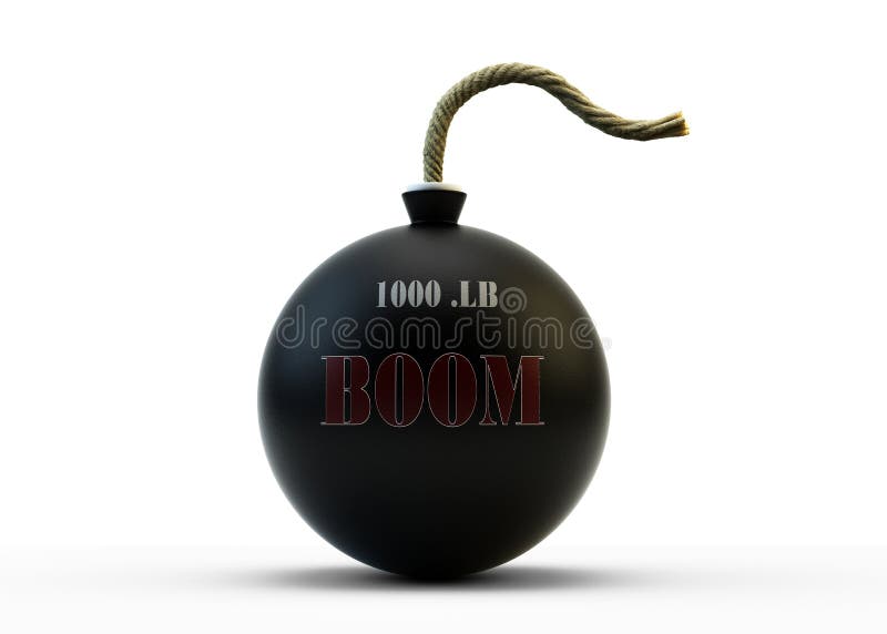 Mil libras de bomba stock de ilustración. Ilustración de explosivo ...