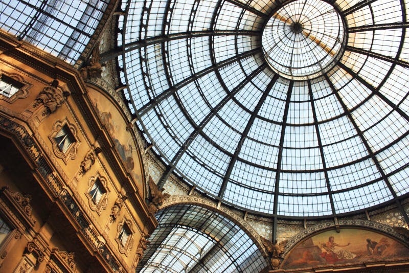 Milan arcade stock photo. Image of milano, european, center - 10036970