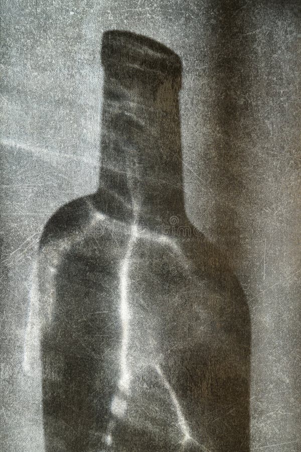 Milan - 09/26/2020 : Bottle, Refraction of Light and Shadow Stock Photo ...