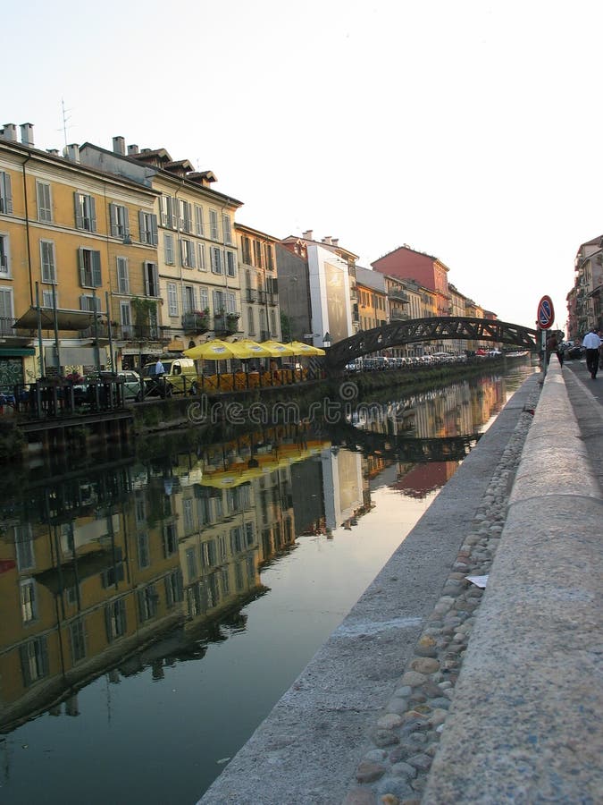 Milan Canal stock photo. Image of bridge, trip, water, canal - 863088