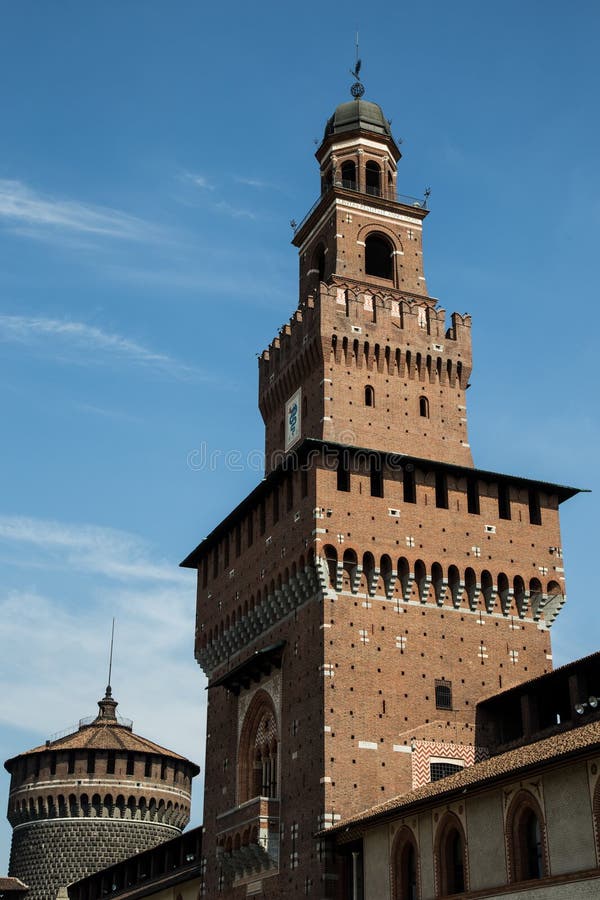 Milan castle stock image. Image of italy, fortress, ancient - 42005761