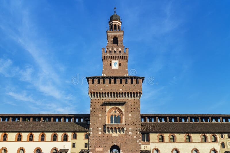 Milan castle stock image. Image of history, ancient, milan - 72052517