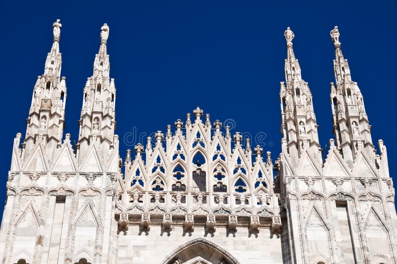 Milan Cathedral Architecture Stock Photo - Image of architecture, large ...