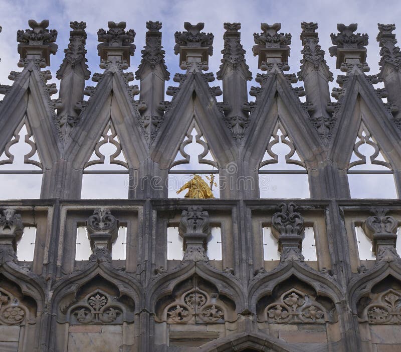 Cathedral milan stock photo. Image of symmetry, landmark - 362204814
