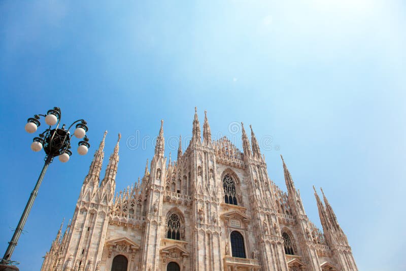 The dome of Milan in Italy stock photo. Image of monument - 3432042